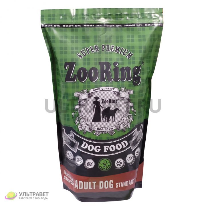 Корм для собак сухой ZooRing Adult Dog Standart Мясной рацион купить ...